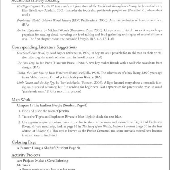 Toys | The Story Of The World Activity Book 1 Ancient Times New | Poshmark